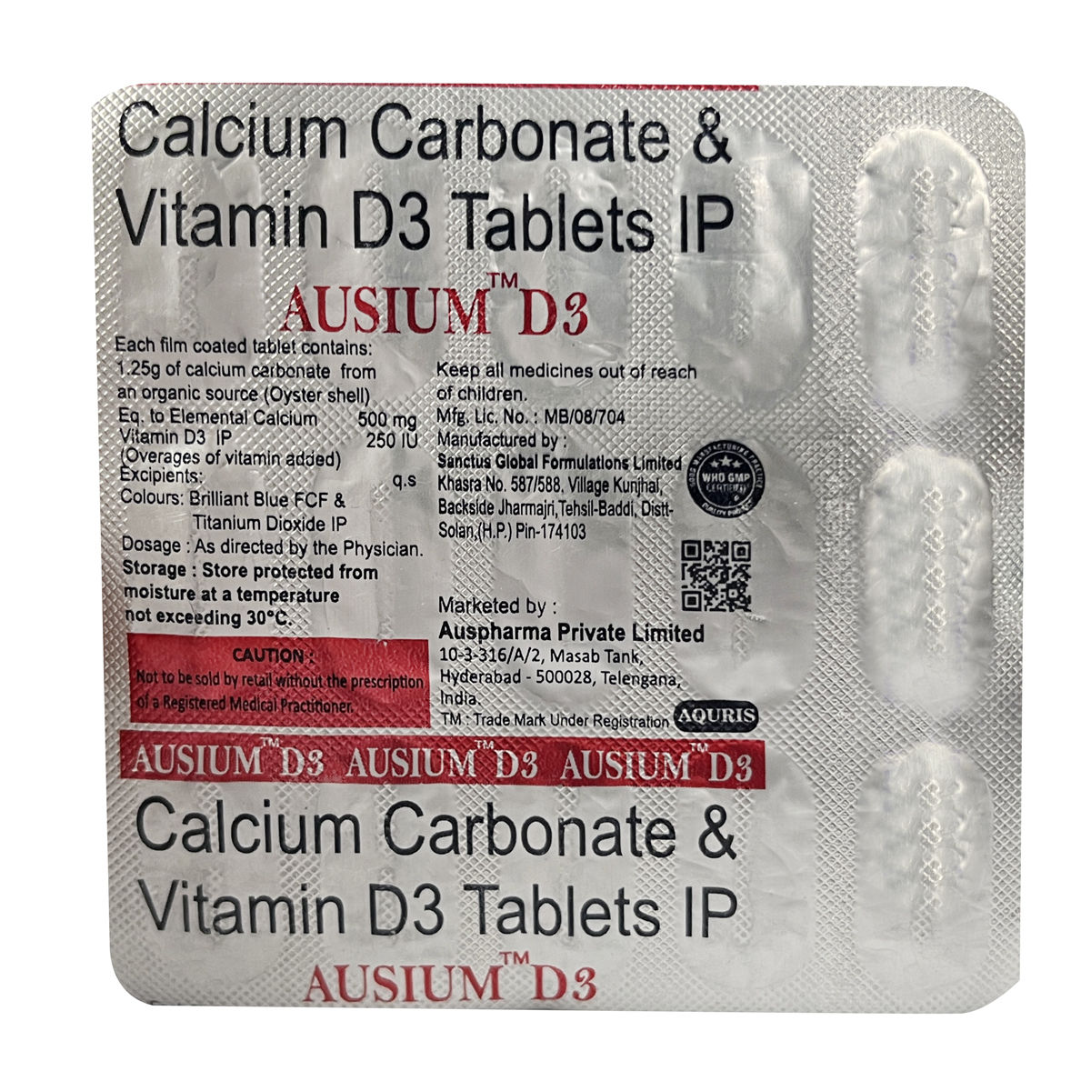 Ausium D3 Tablet 15's Price, Uses, Side Effects, Composition - Apollo ...