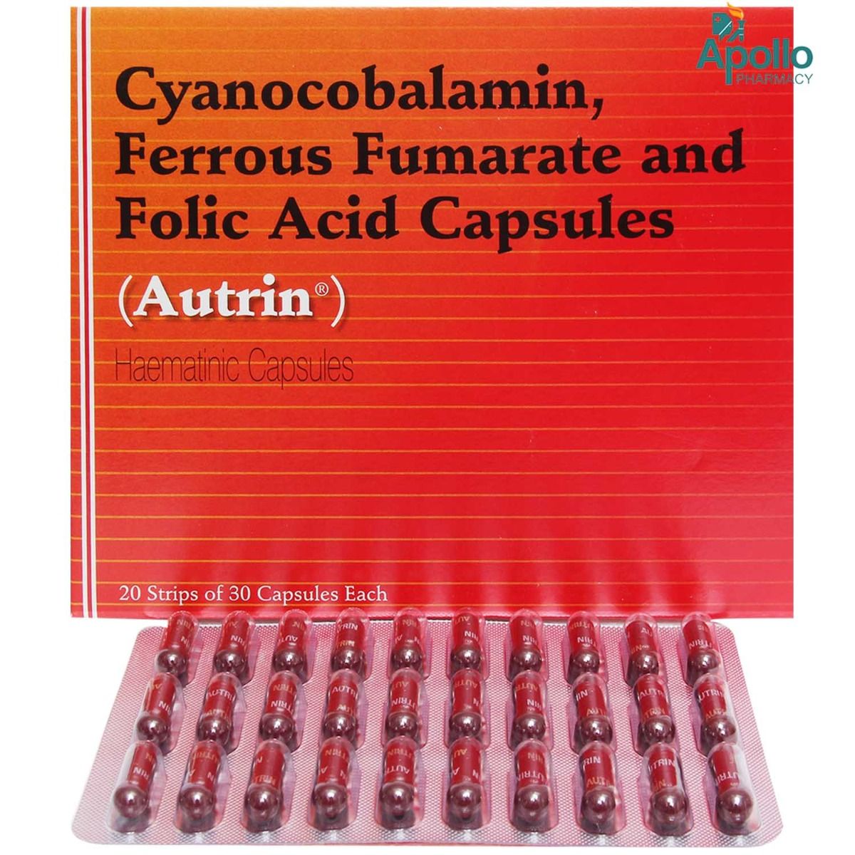 Autrin Capsule 30's Price, Uses, Side Effects, Composition - Apollo ...