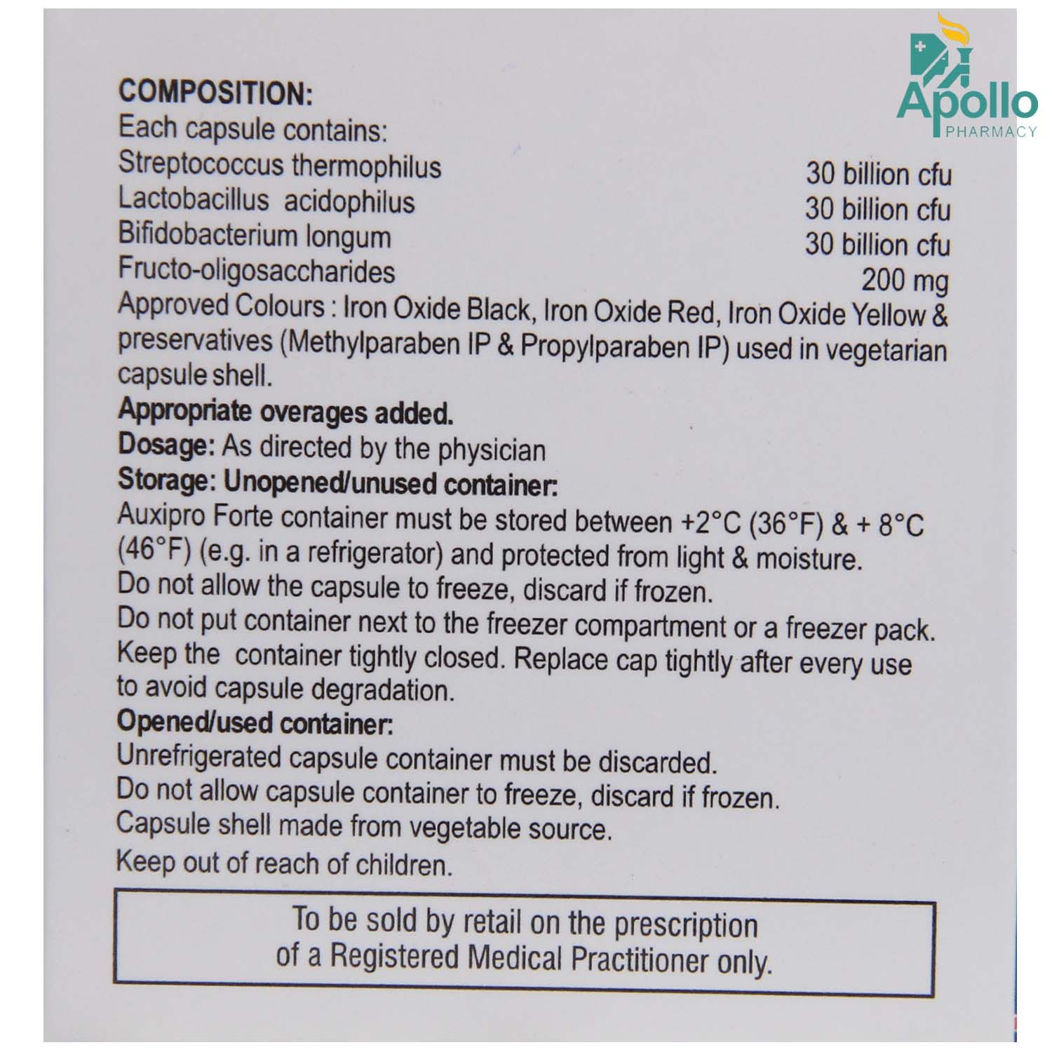 Auxipro Forte Capsule 10's Price, Uses, Side Effects, Composition ...