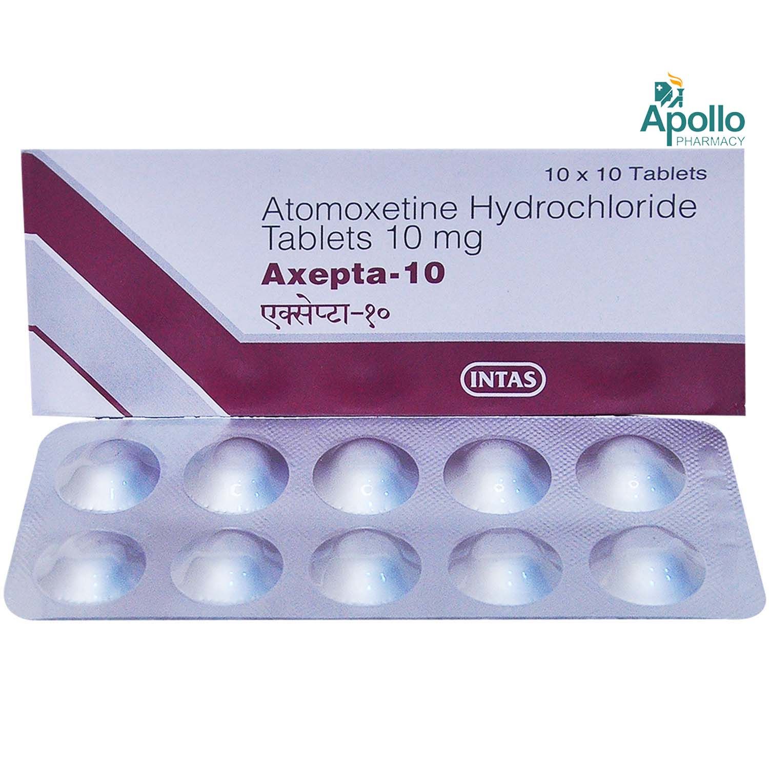 Axepta 10 Tablet | Uses, Side Effects, Price | Apollo Pharmacy