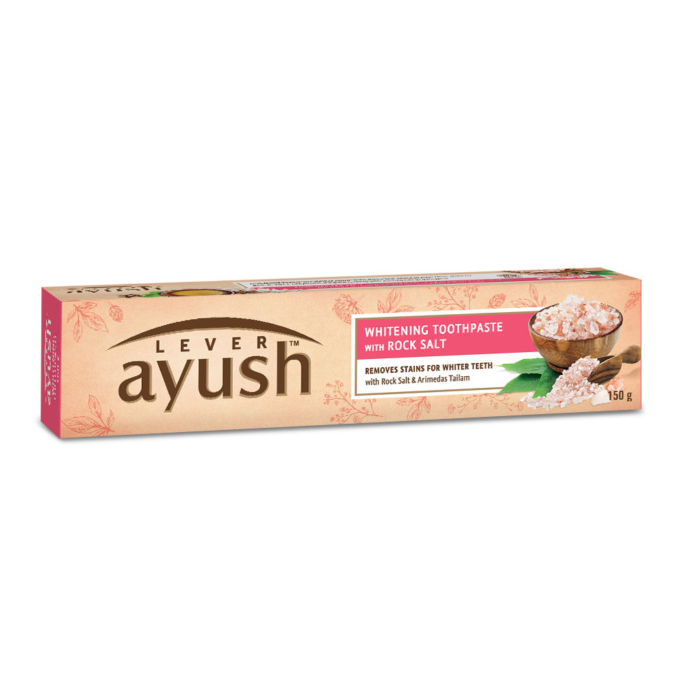 Lever Ayush Whitening Toothpaste with Rock Salt, 150 gm Price, Uses ...