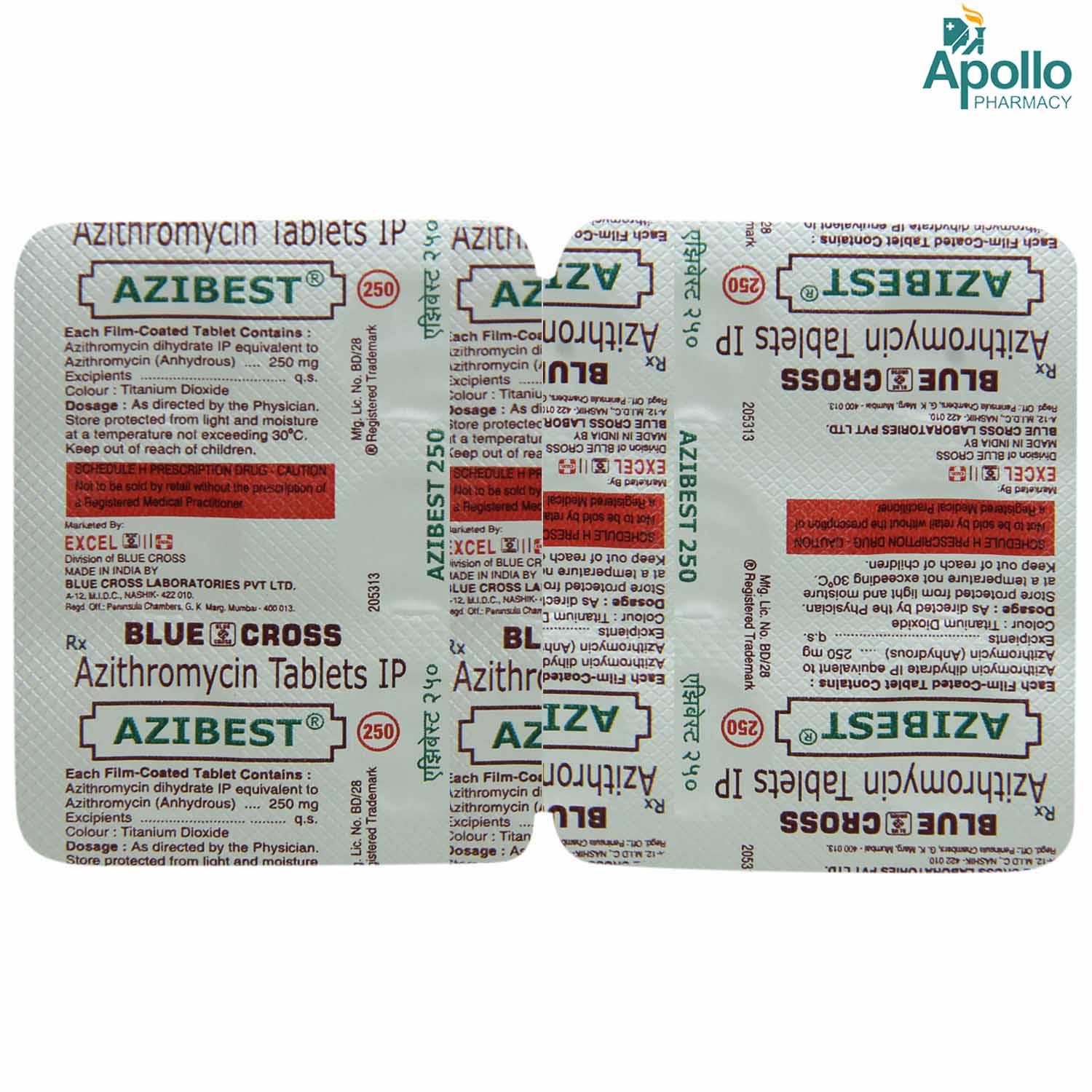Azibest 250 mg Tablet | Uses, Side Effects, Price | Apollo Pharmacy