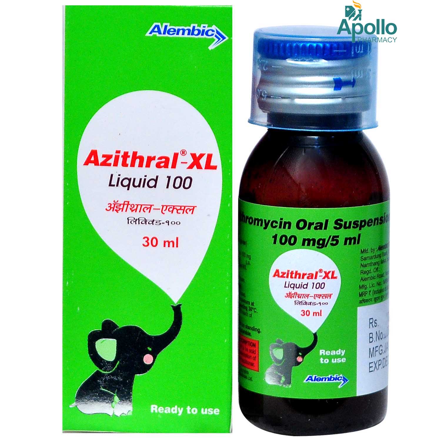 Azithral XL 100 Liquid 30 ml Price, Uses, Side Effects, Composition ...