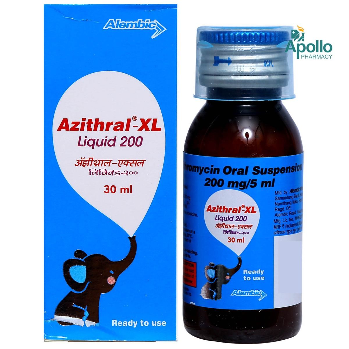 Azithral-XL 200 Liquid 30 ml Price, Uses, Side Effects, Composition ...