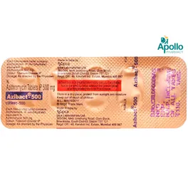 Azibact-500 Tablet | Uses, Side Effects, Price | Apollo Pharmacy