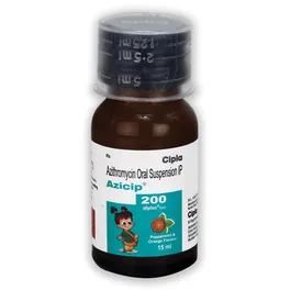 Azicip 200 Peppermint & Orange Flavour Paediatric Suspension | Uses ...
