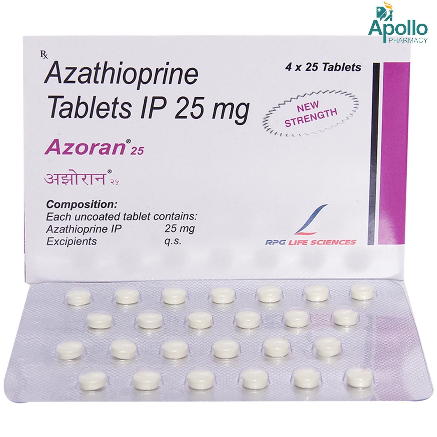 Azoran 25 Tablet 25's Price, Uses, Side Effects, Composition - Apollo ...