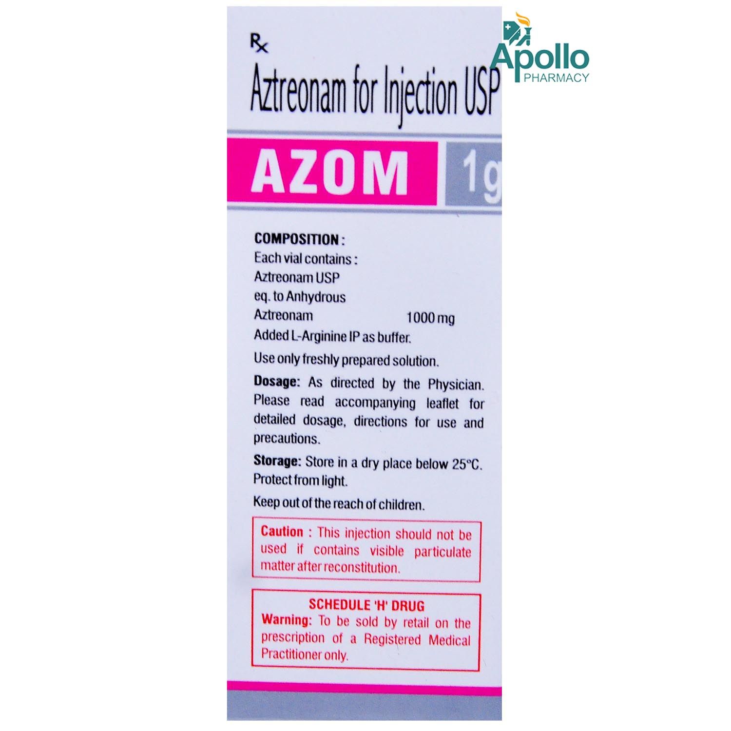 Azom 1 gm Injection 1's Price, Uses, Side Effects, Composition - Apollo ...