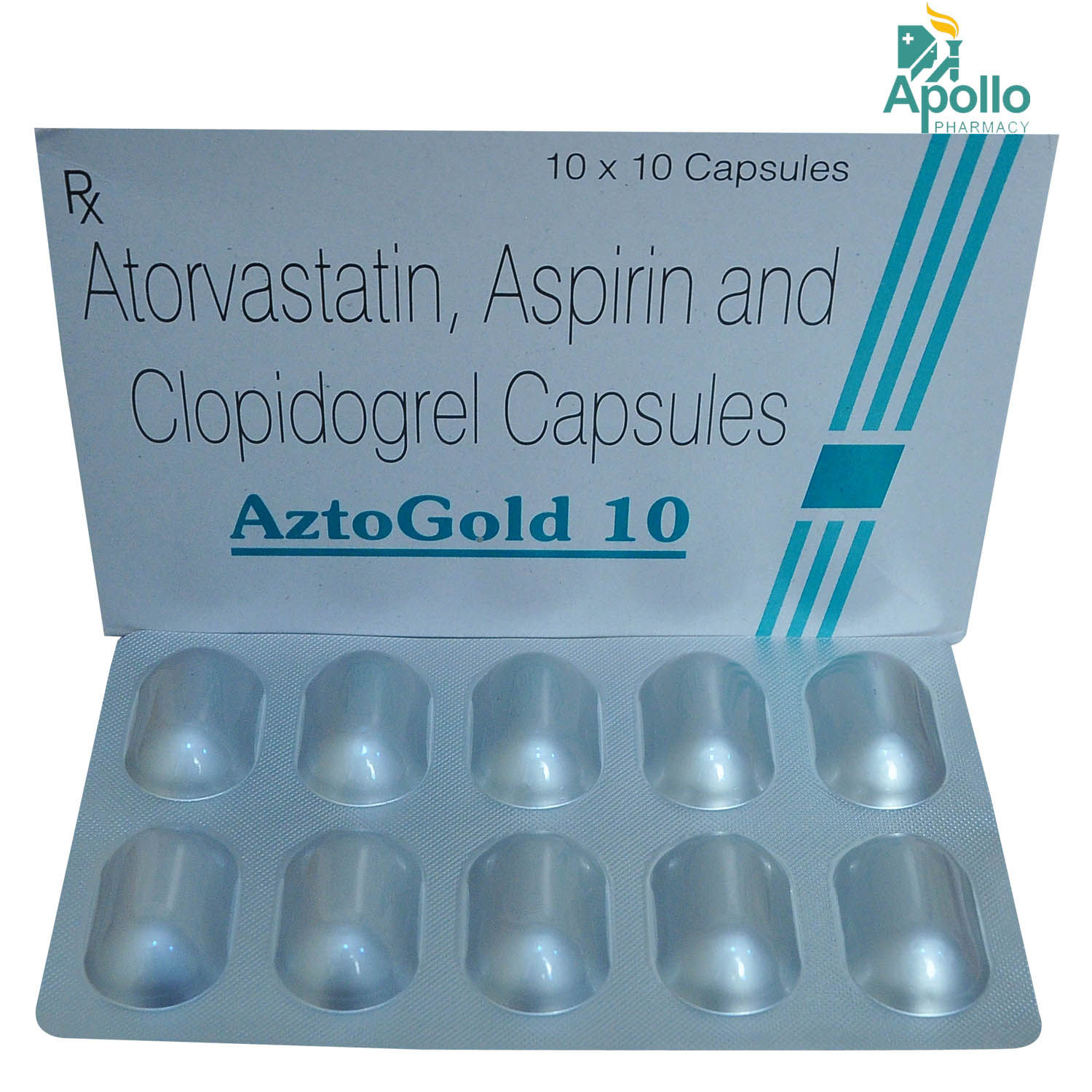 Azto Gold 10 Capsule 10's Price, Uses, Side Effects, Composition ...