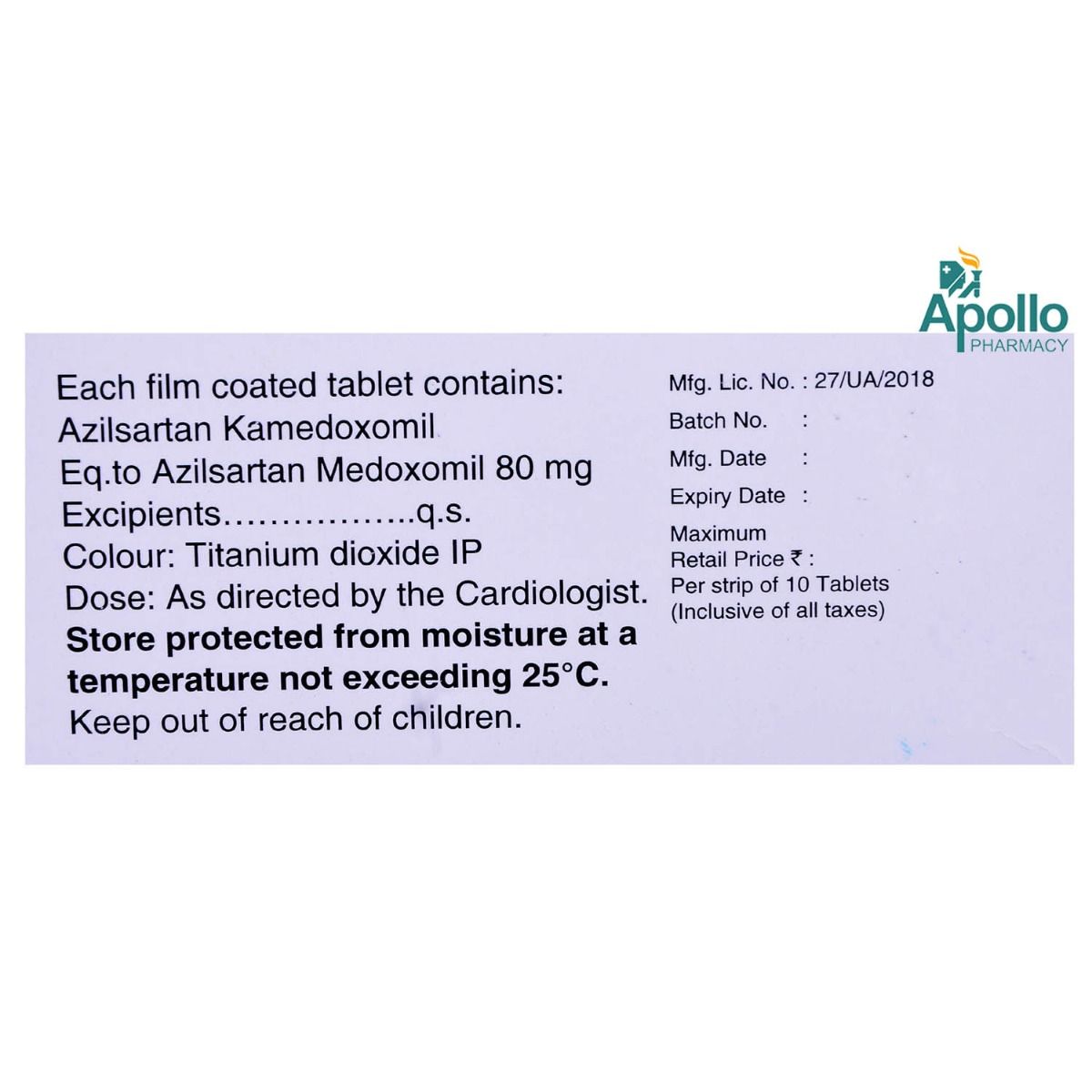 Aztric 80 Tablet 10's Price, Uses, Side Effects, Composition - Apollo ...