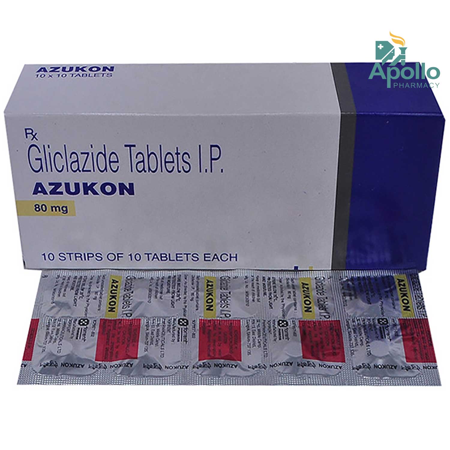 Azukon Tablet 10's Price, Uses, Side Effects, Composition - Apollo Pharmacy