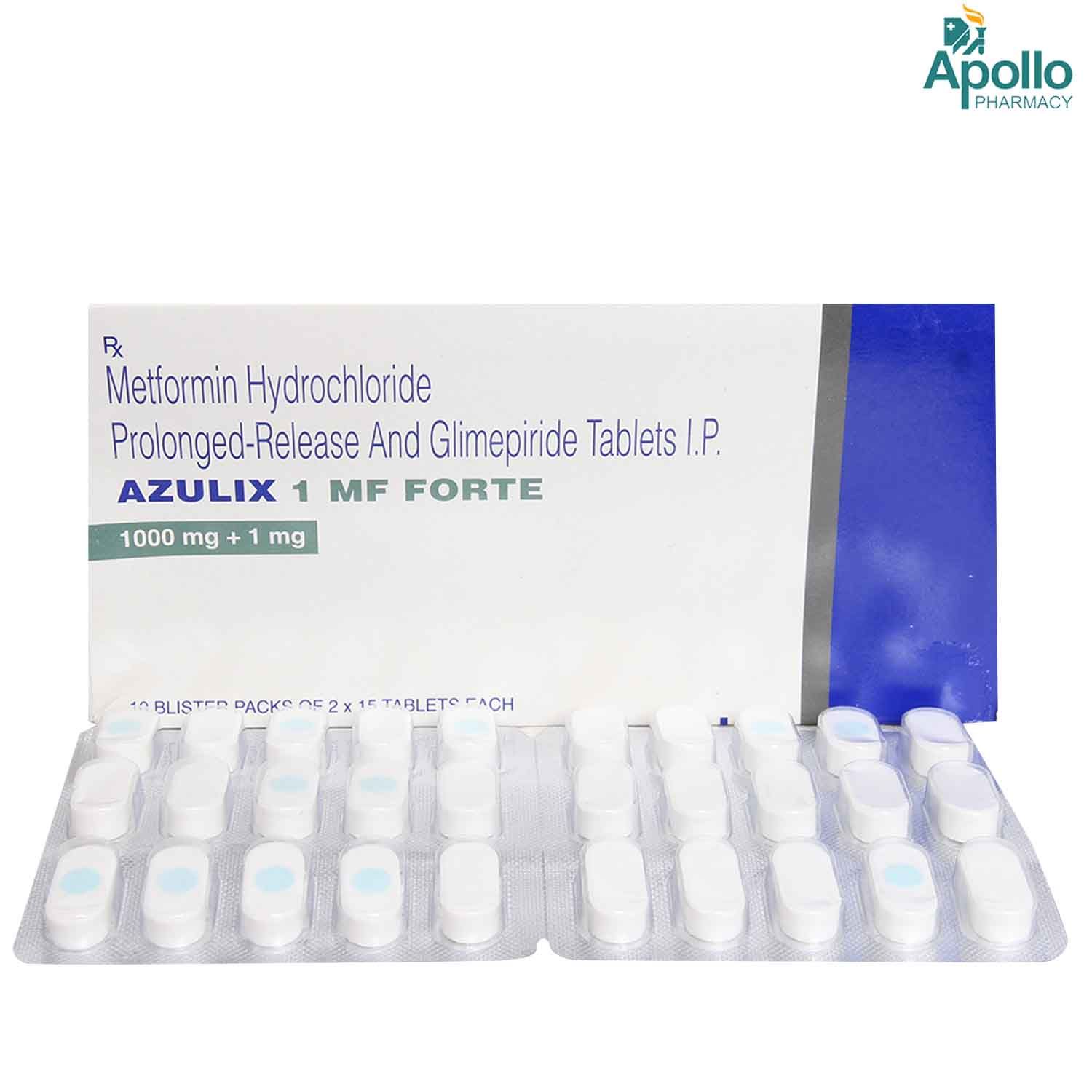 Azulix 1 MF Forte Tablet | Uses, Side Effects, Price | Apollo Pharmacy