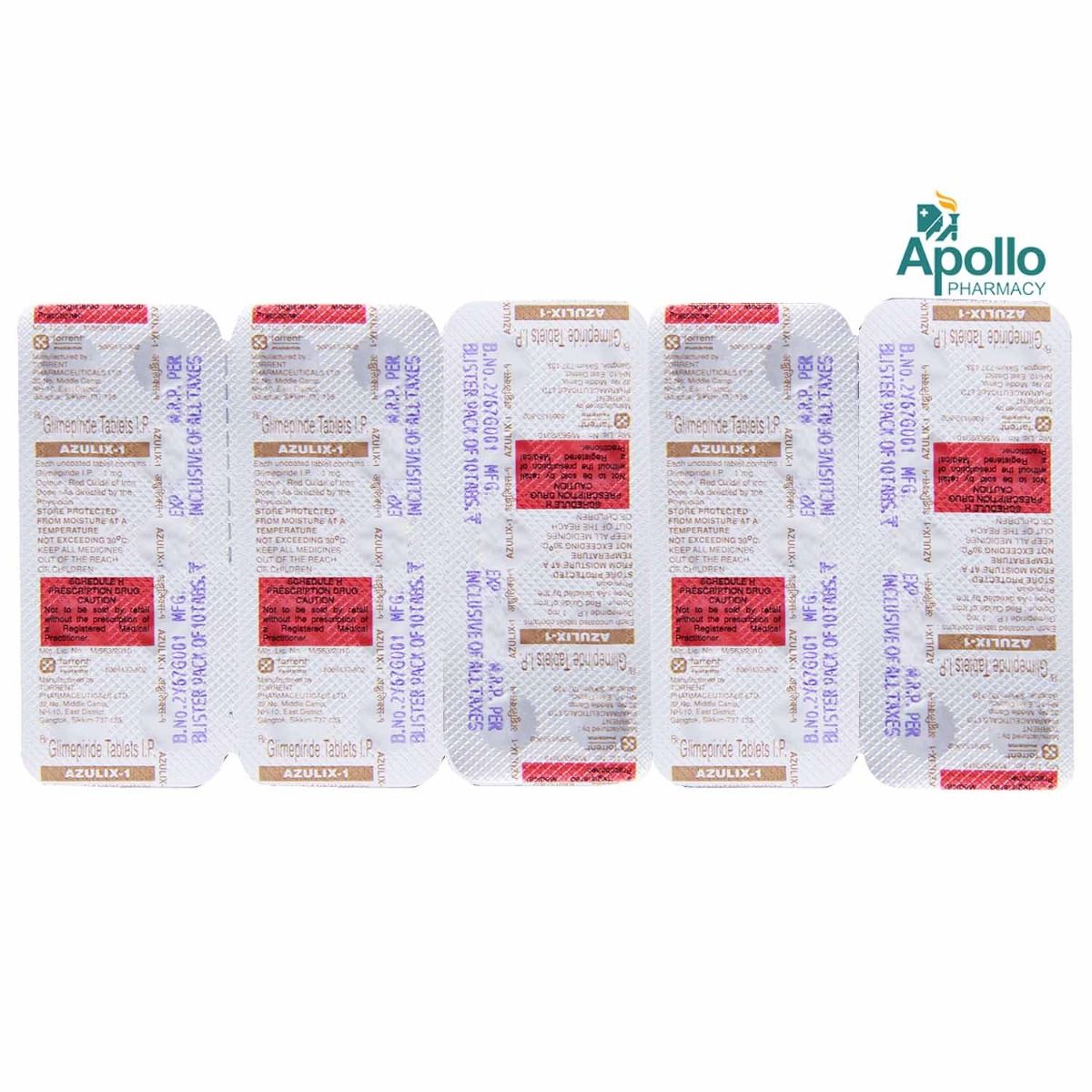 Azulix 1 Tablet | Uses, Side Effects, Price | Apollo Pharmacy