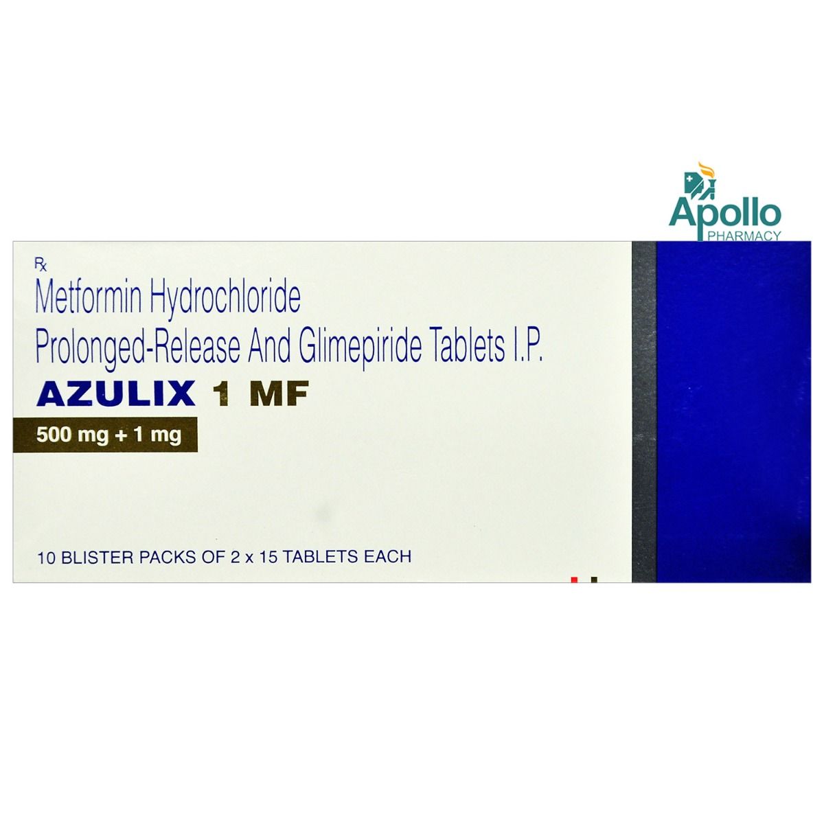 Azulix 1 MF Tablet | Uses, Side Effects, Price | Apollo Pharmacy