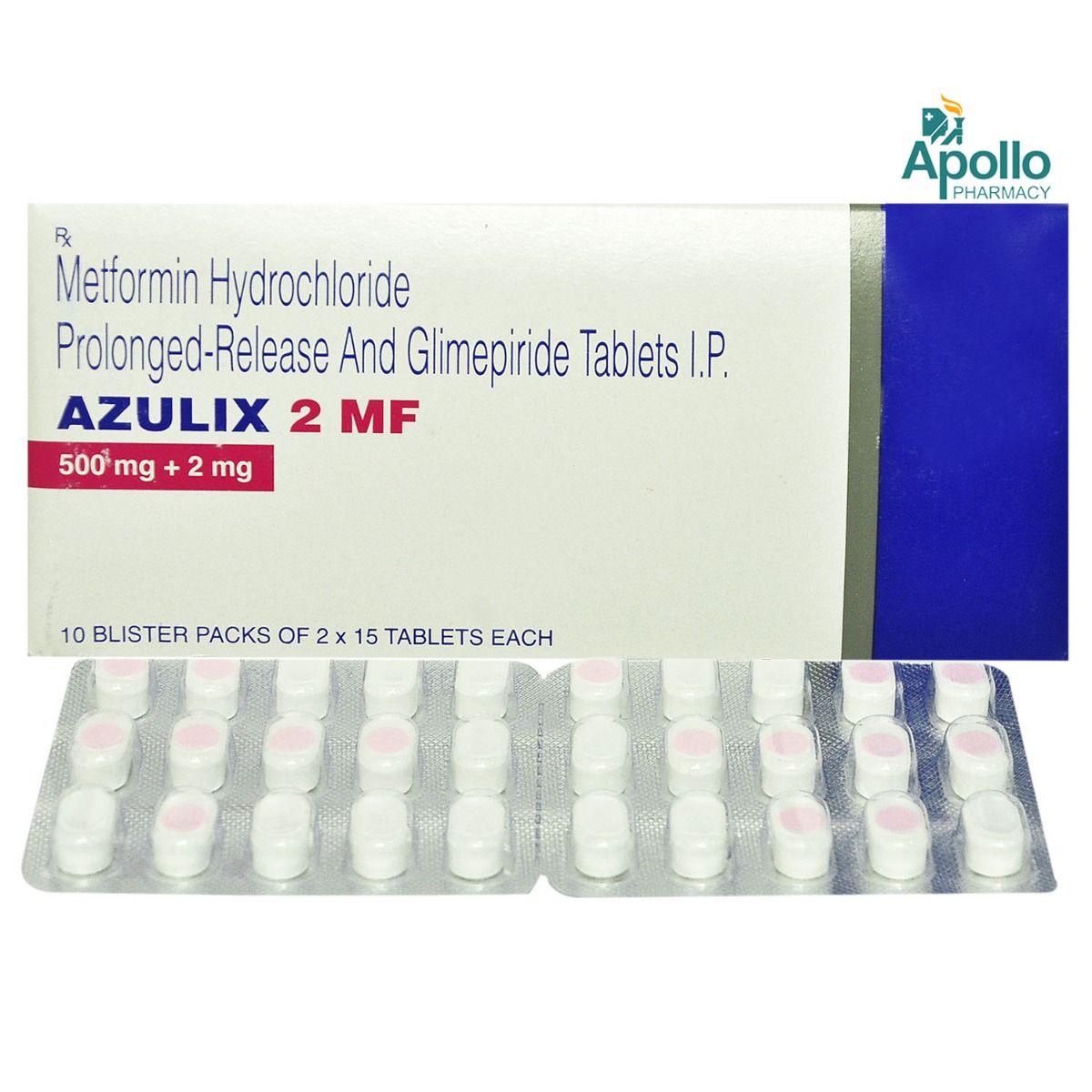 Azulix 2 MF Tablet | Uses, Side Effects, Price | Apollo Pharmacy