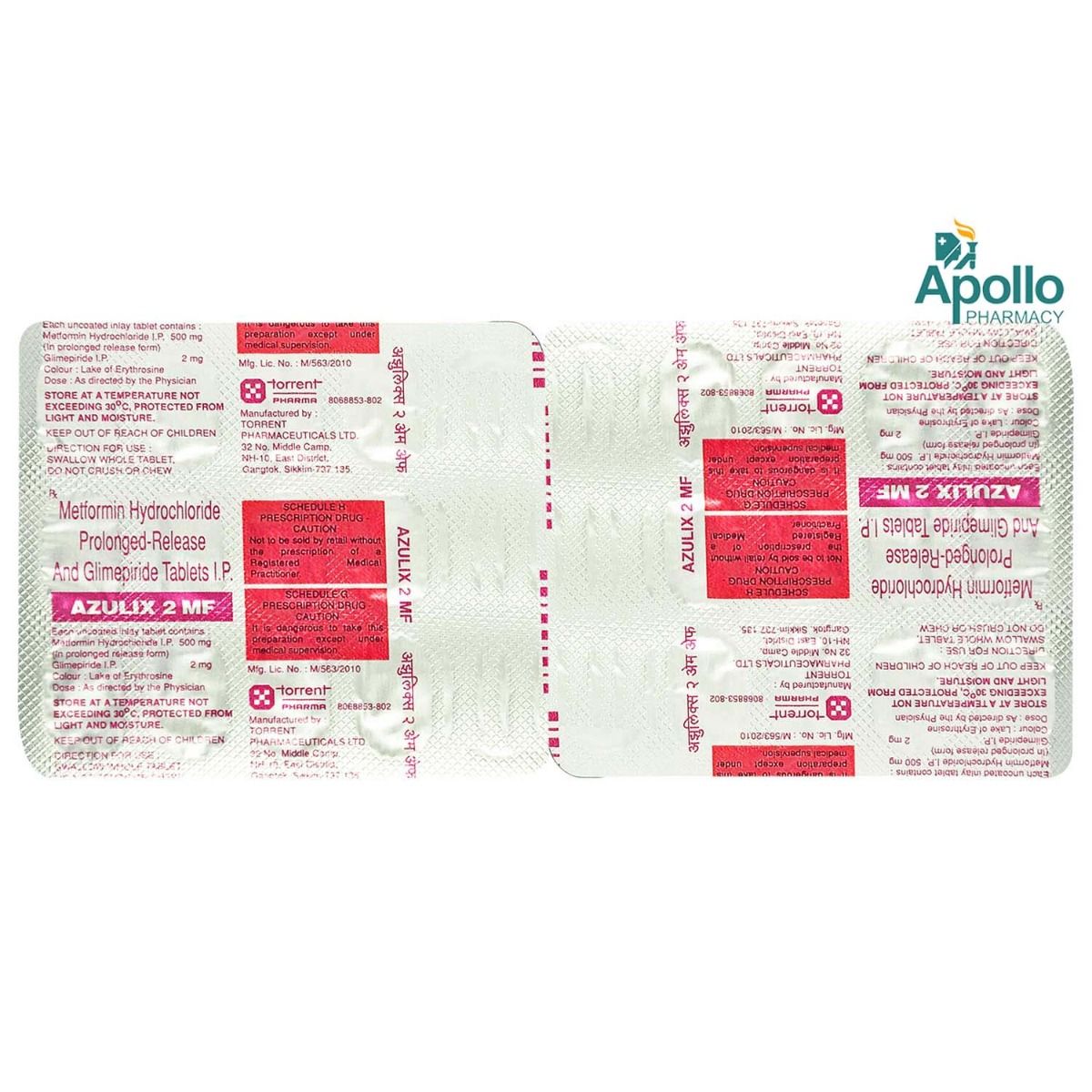 Azulix 2 MF Tablet 15's Price, Uses, Side Effects, Composition - Apollo ...