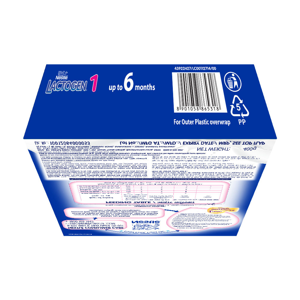 Nestle Lactogen Infant Formula Stage 1 (Up to 6 Months) Powder, 400 gm ...