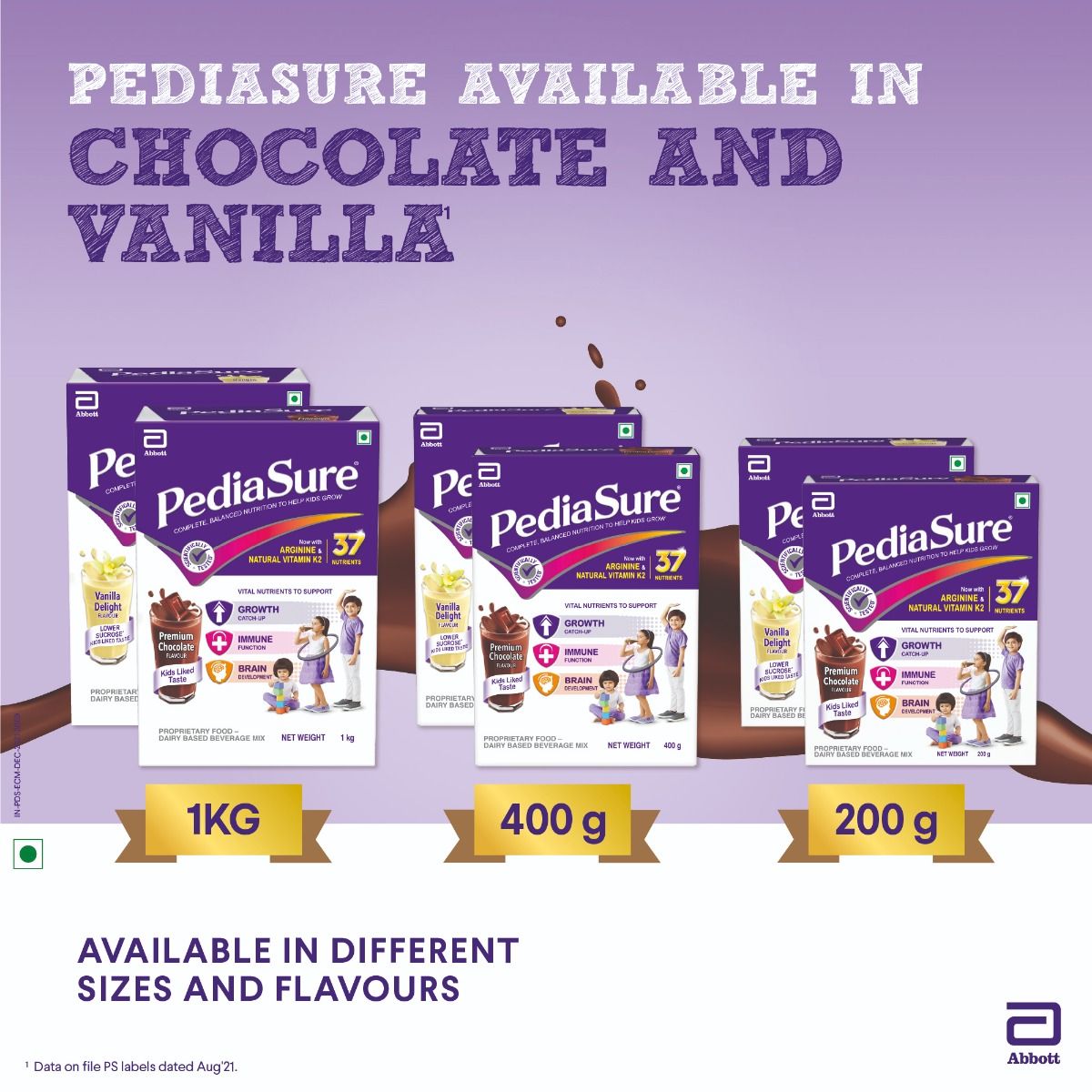 Pediasure Complete, Balanced Nutrition Premium Chocolate Flavour ...