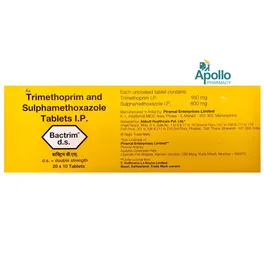 Bactrim DS Tablet | Uses, Side Effects, Price | Apollo Pharmacy