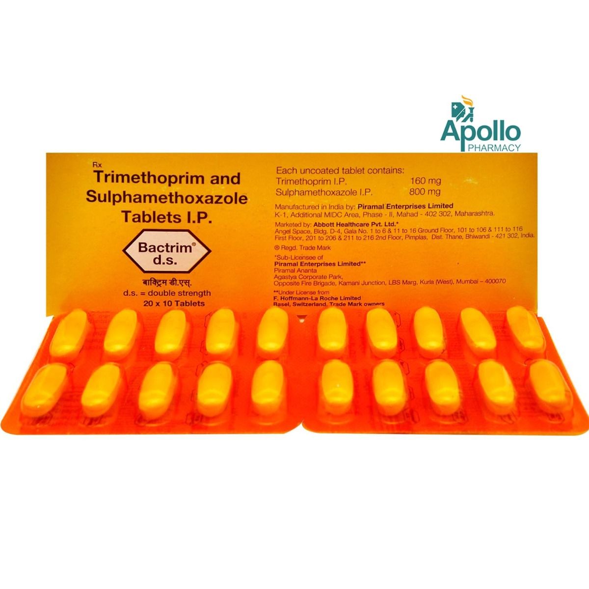 Bactrim DS Tablet 10's Price, Uses, Side Effects, Composition - Apollo ...