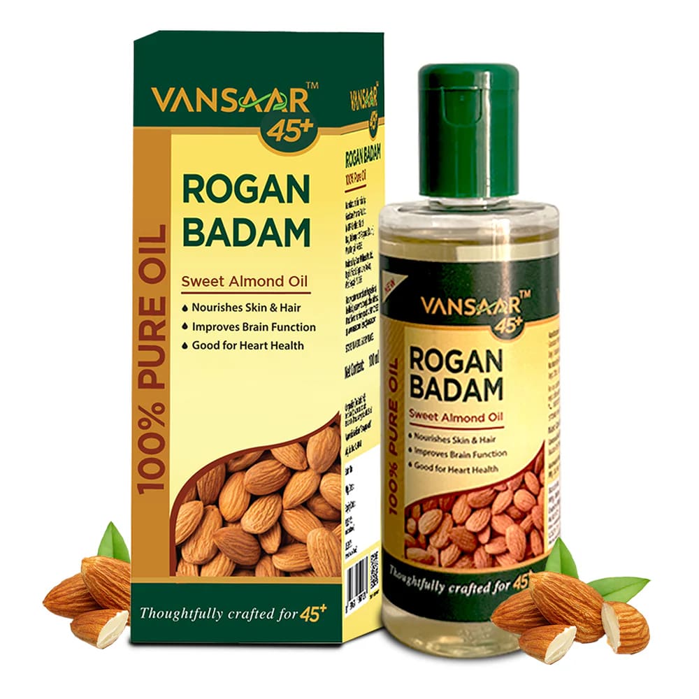 Buy Baidyanath Vansaar 100% Pure Rogan Badam Oil, 100 ml | 19 Minutes ...