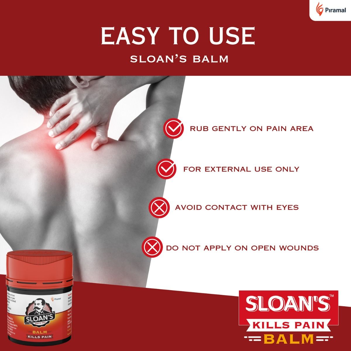 Buy Sloan's Balm, 20 gm | 19 Minutes Delivery | Apollo Pharmacy