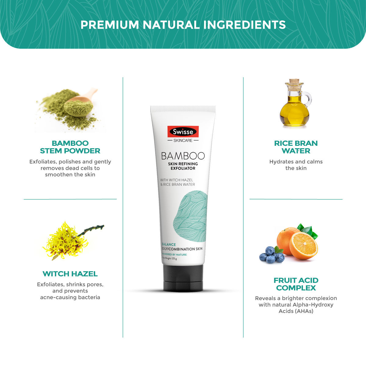 Swisse Skincare Bamboo Skin Refining Exfoliator, 125 gm Price, Uses ...