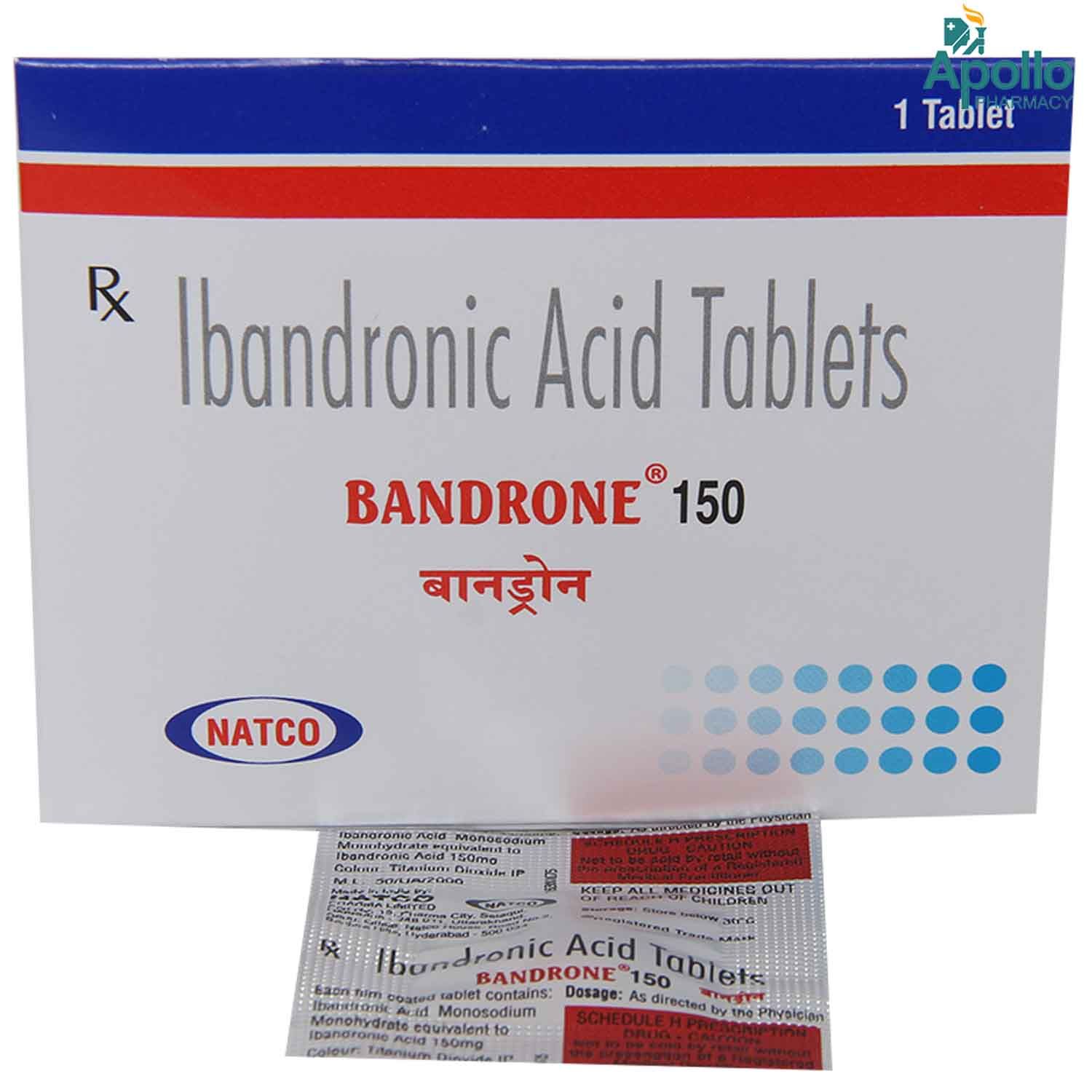 Bandrone 150 Tablet 1's Price, Uses, Side Effects, Composition - Apollo ...