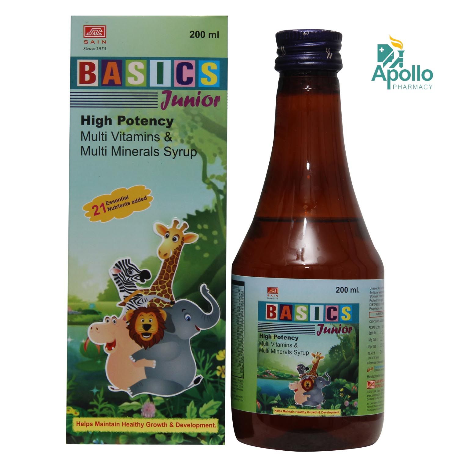 Basics Junior Syrup 200 ml Price, Uses, Side Effects, Composition ...