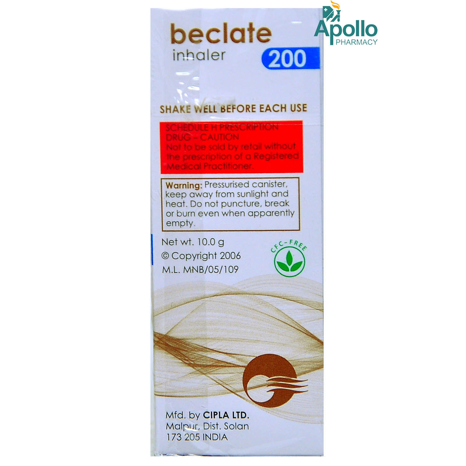 Beclate 200 mcg Inhaler | Uses, Side Effects, Price | Apollo Pharmacy