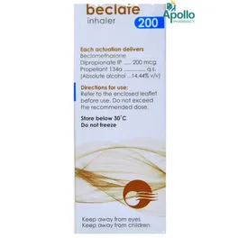 Beclate 200 mcg Inhaler | Uses, Side Effects, Price | Apollo Pharmacy