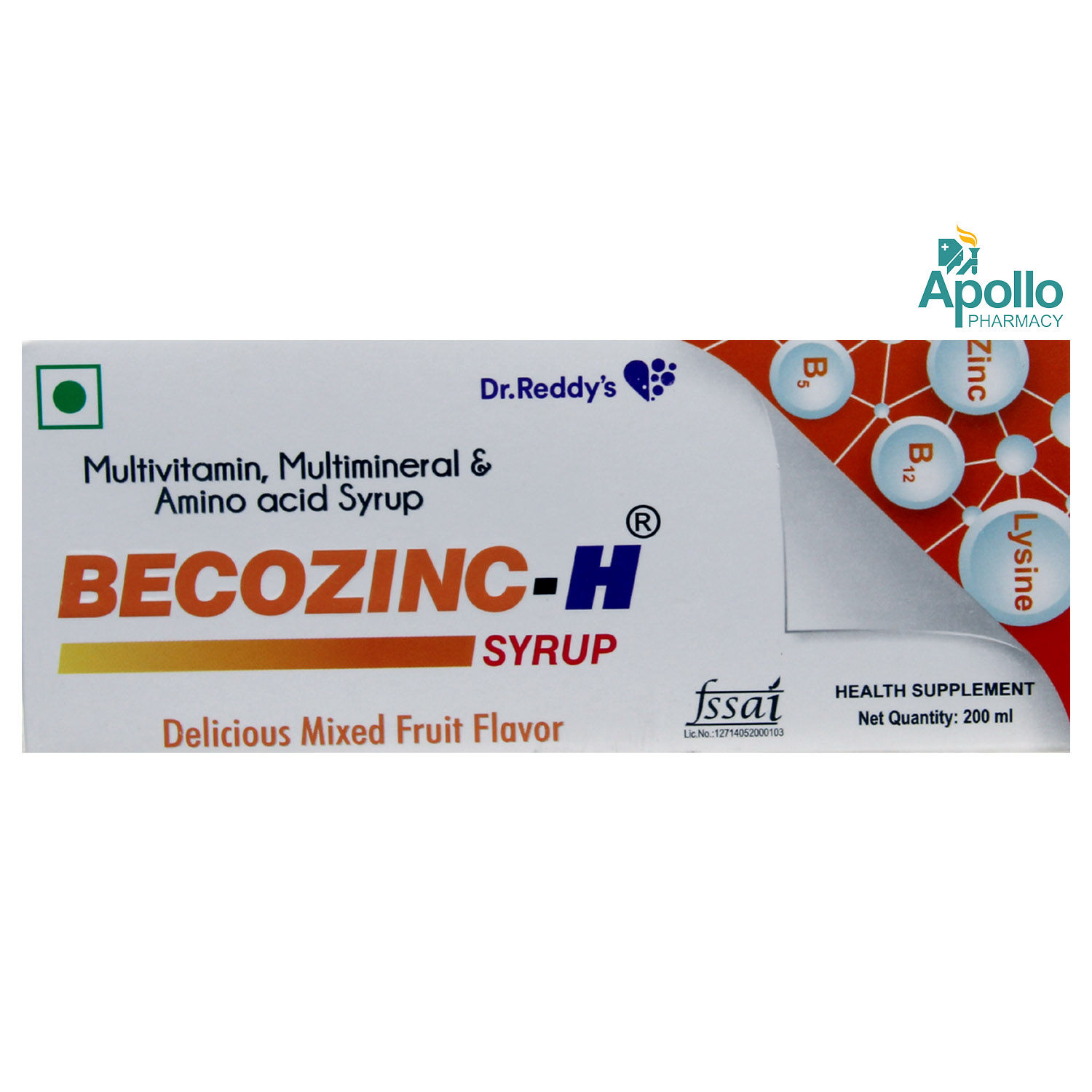 Becozinc H Syrup | Uses, Side Effects, Price | Apollo Pharmacy