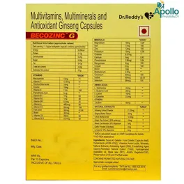 Becozinc-G Capsule | Uses, Side Effects, Price | Apollo Pharmacy