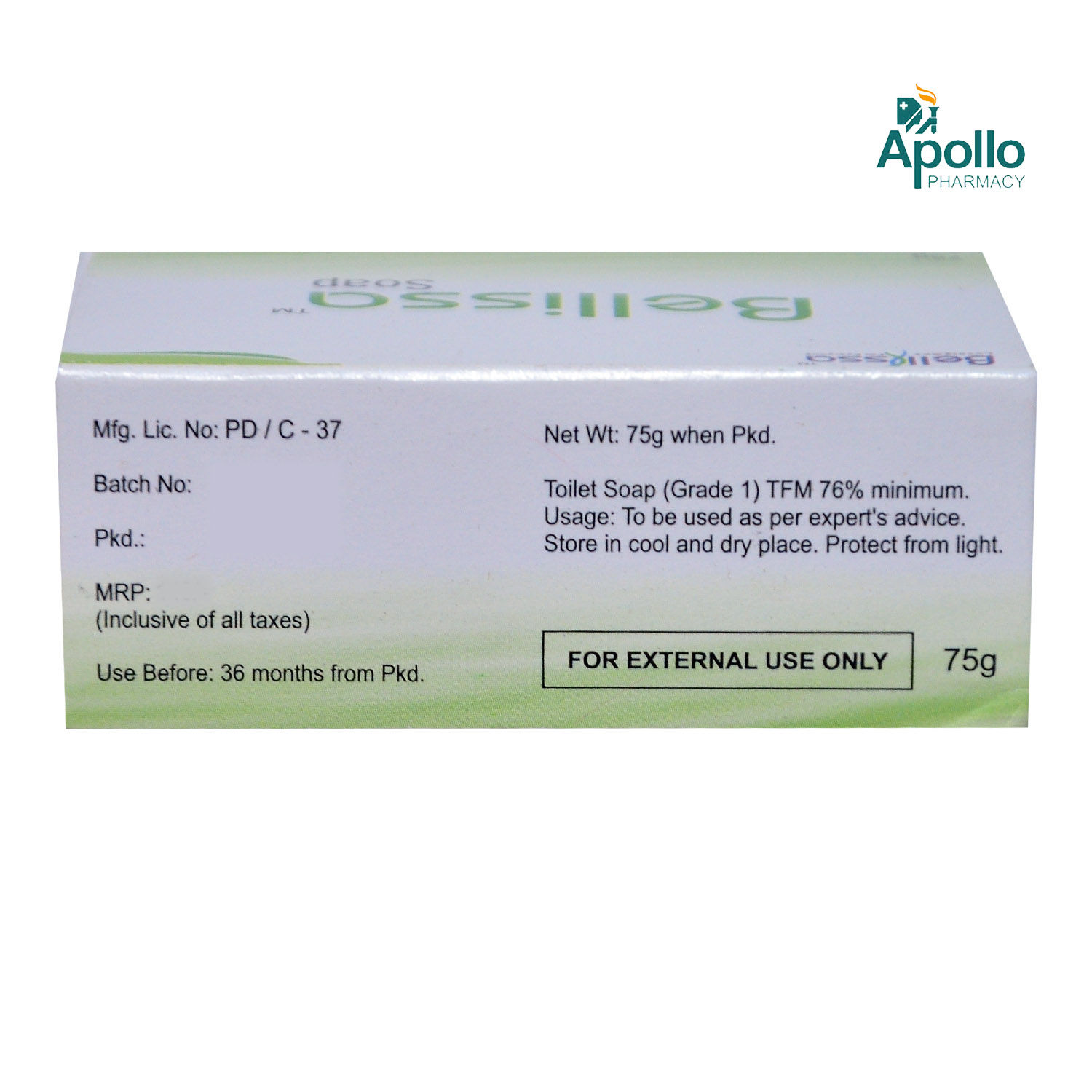 Bellissa Soap 75 gm Price, Uses, Side Effects, Composition - Apollo ...