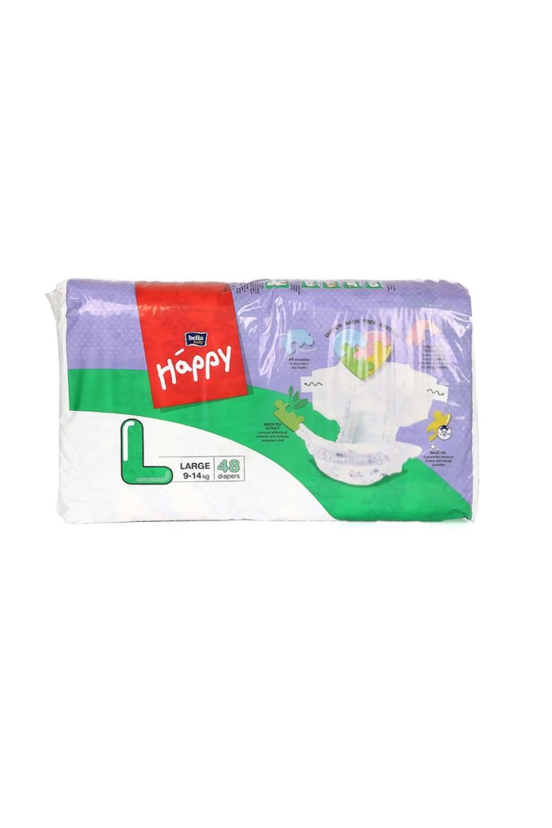 Bella Baby Happy Diapers Large, 48 Count Price, Uses, Side Effects ...