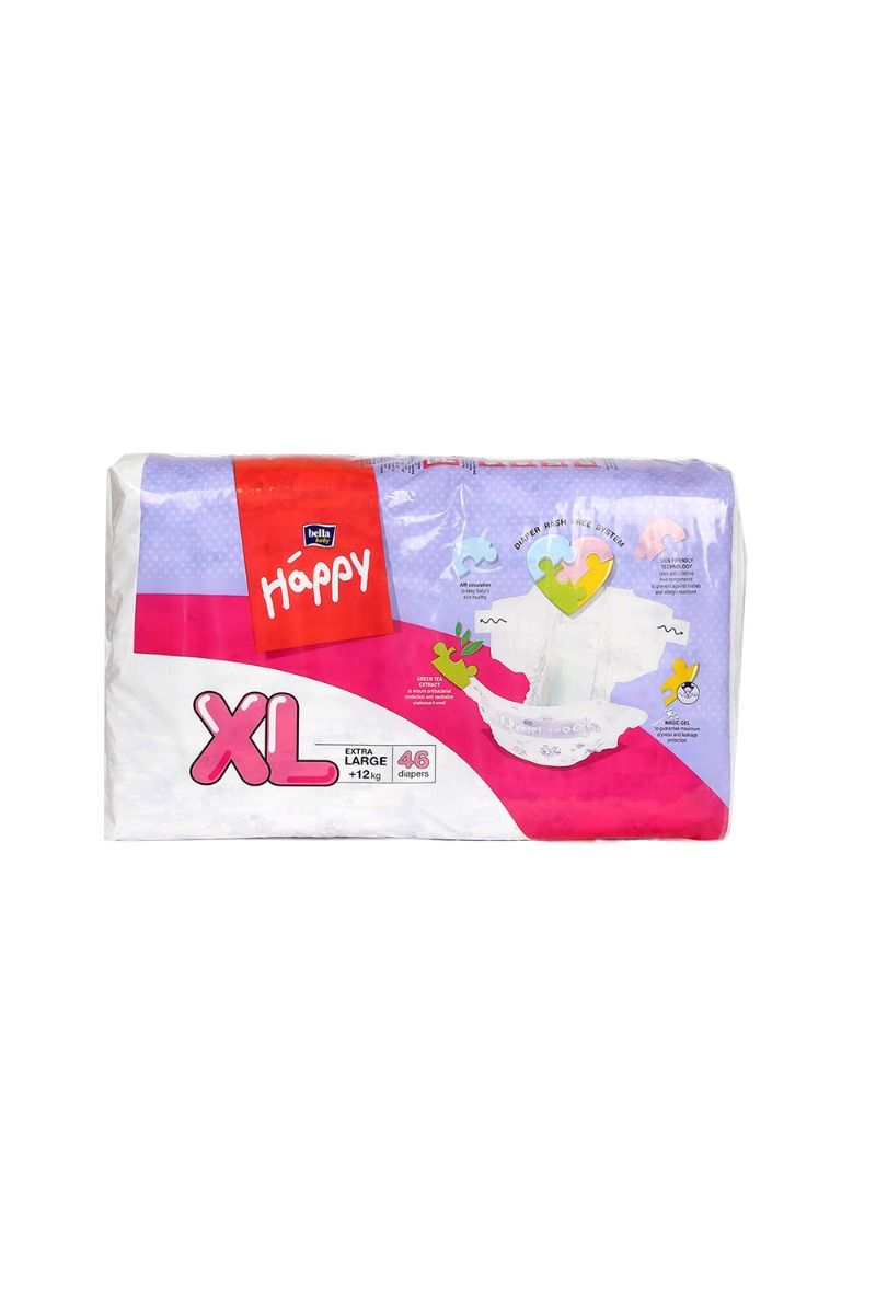 Bella Baby Happy Diapers XL, 46 Count Price, Uses, Side Effects ...