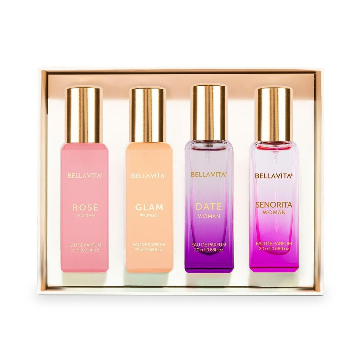 Buy Bella Vita Luxury Perfume Gift Set Woman, 4x20 ml | 19 Minutes ...