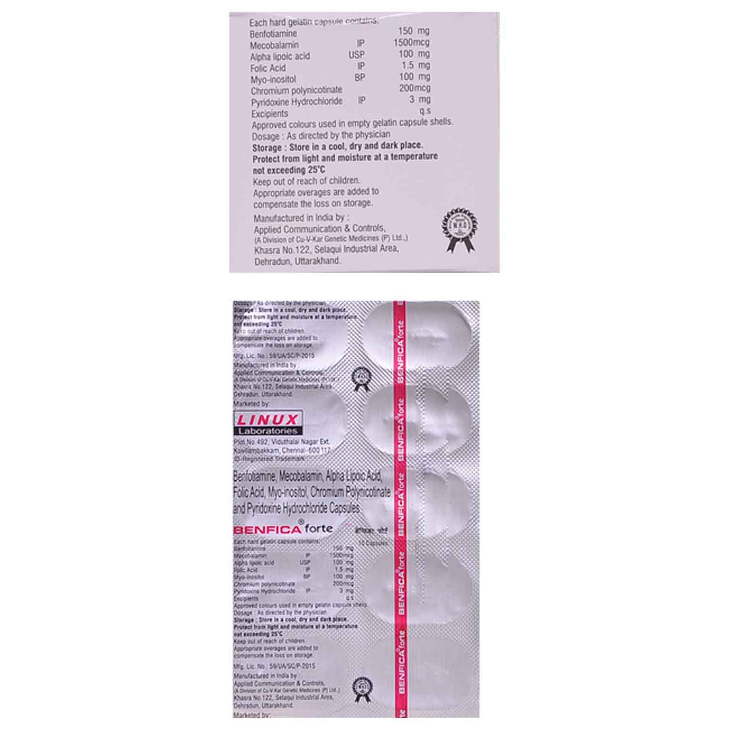 Buy Benfica Forte Capsule online | Uses, Side Effects, Price and ...