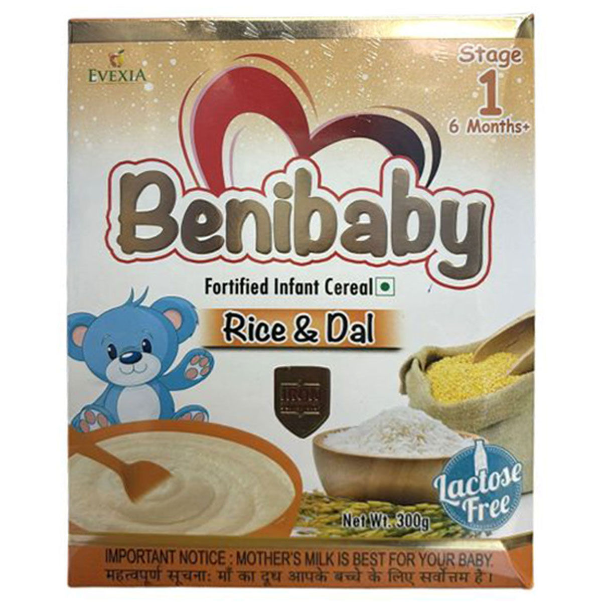 Buy Benibaby Infant Cereal Rice and Dal for 6 Months Baby, 300 gm ...