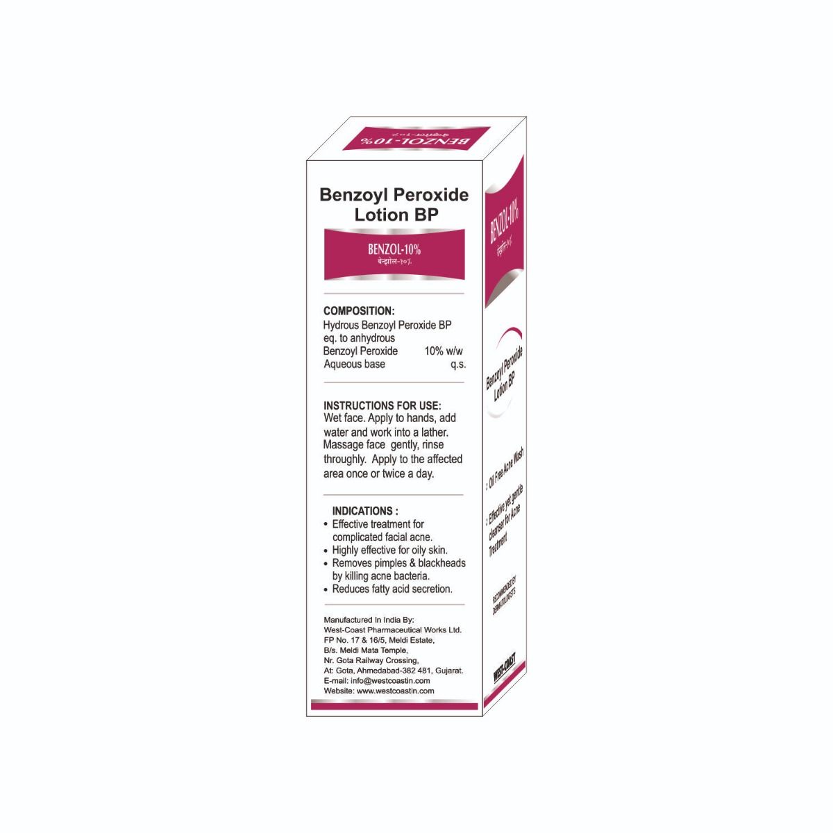 Benzol-10% Face Wash | Uses, Side Effects, Price | Apollo Pharmacy