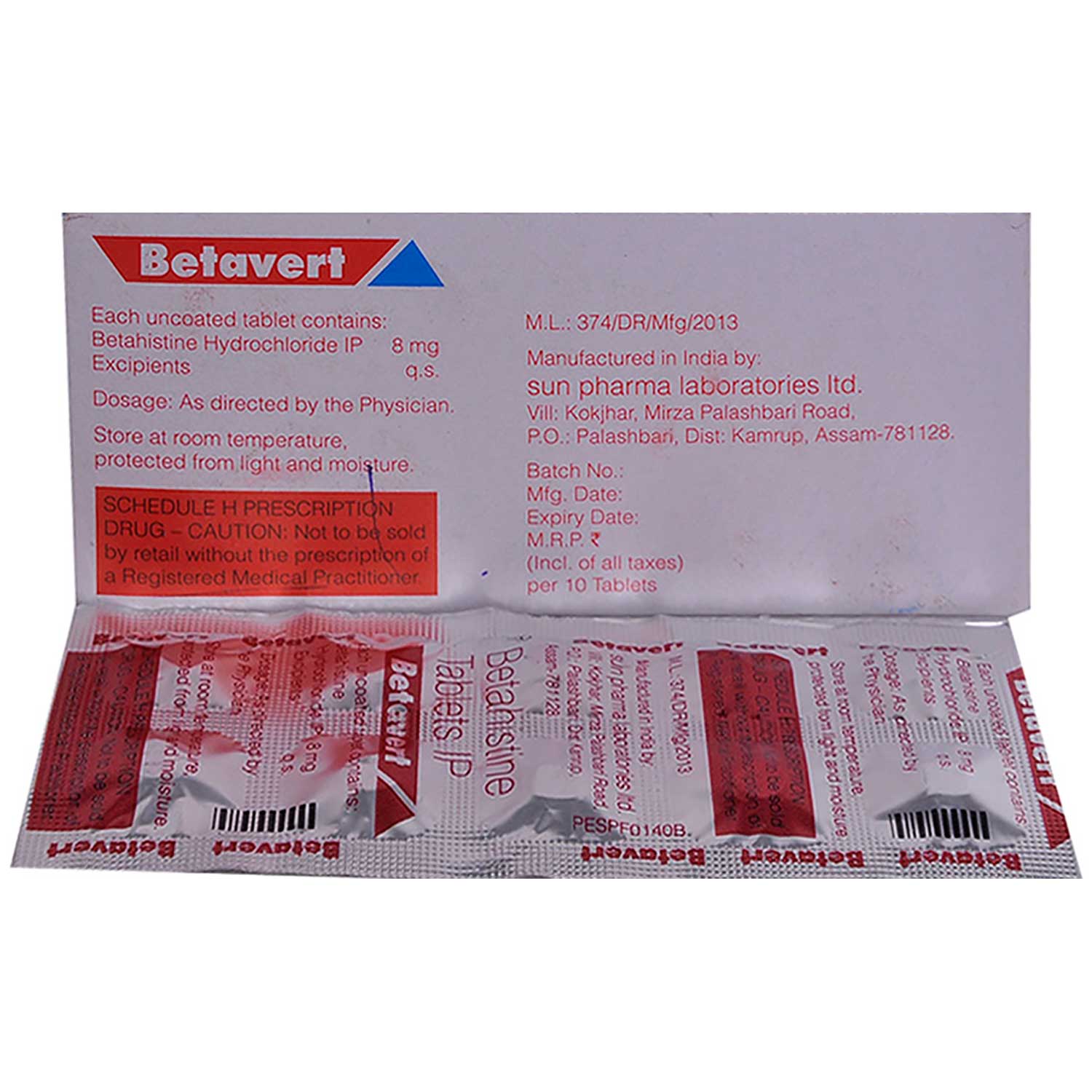 Betavert Tablet 10's Price, Uses, Side Effects, Composition - Apollo ...