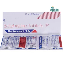 Betavert 16 Tablet | Uses, Side Effects, Price | Apollo Pharmacy