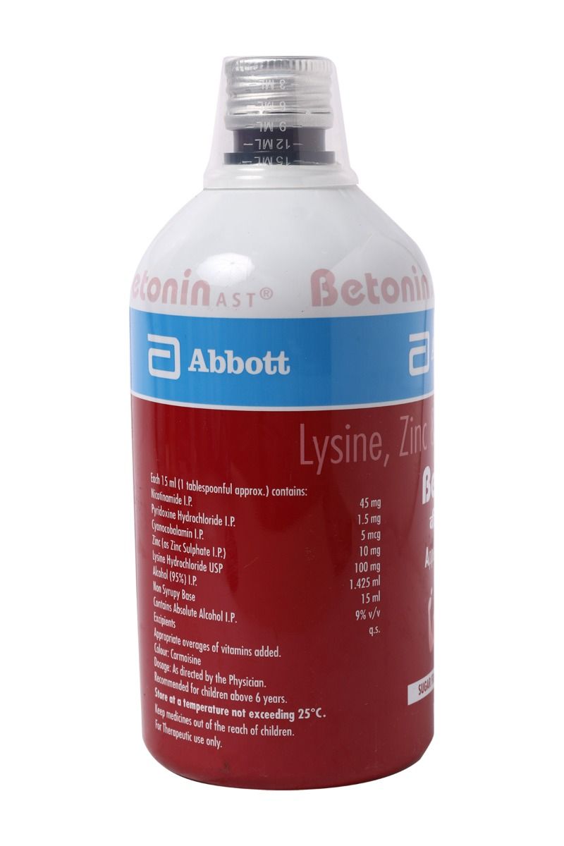 Betonin AST Syrup | Uses, Side Effects, Price | Apollo Pharmacy