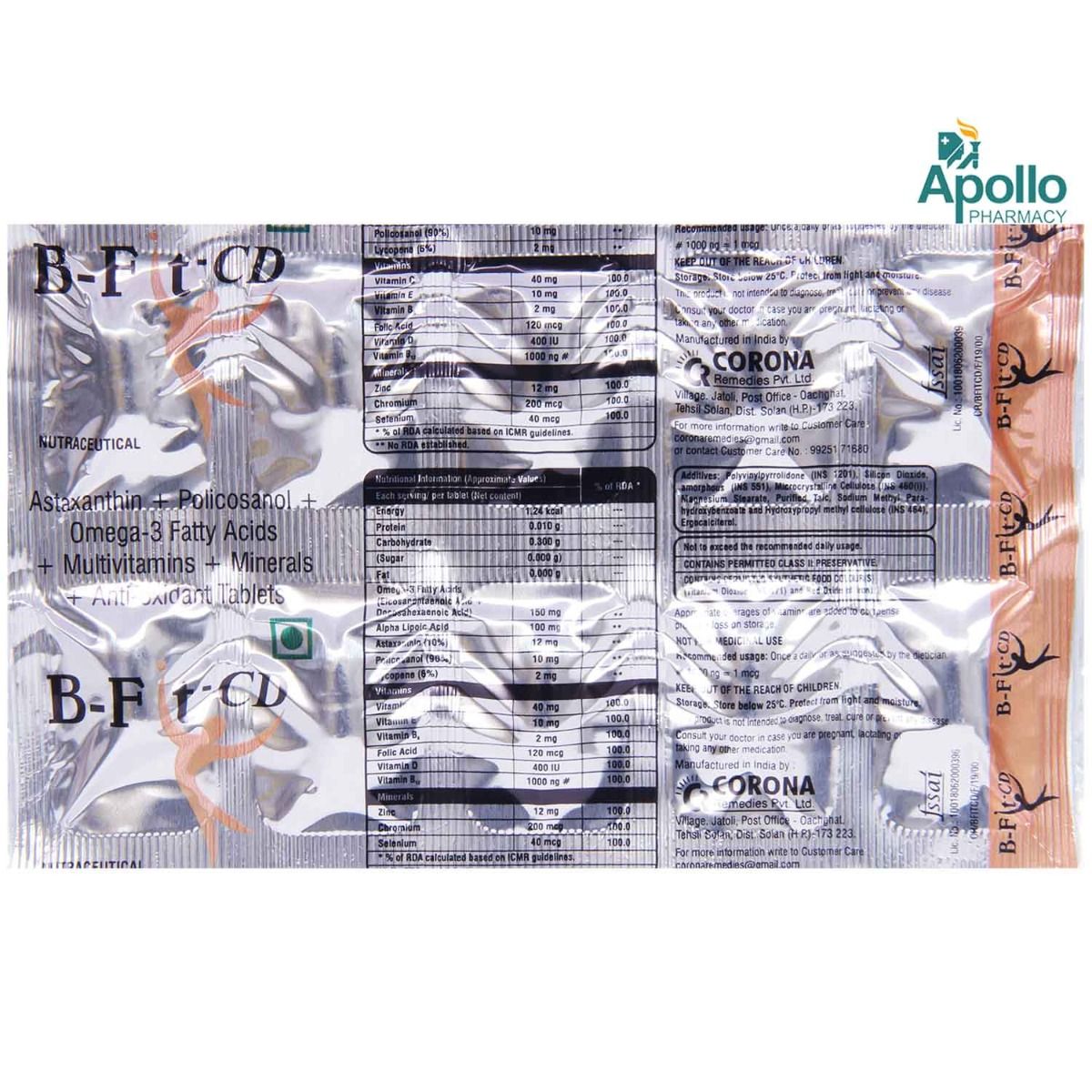 B Fit CD Tablet 10's Price, Uses, Side Effects, Composition - Apollo ...