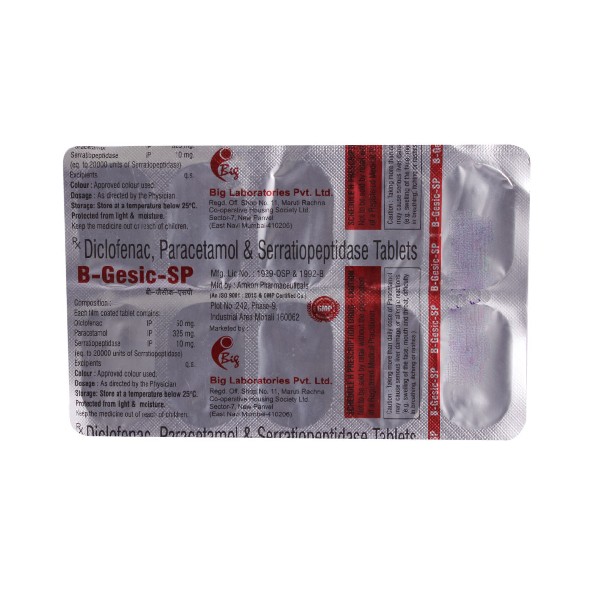 B-Gesic-SP Tablet 10's Price, Uses, Side Effects, Composition - Apollo ...