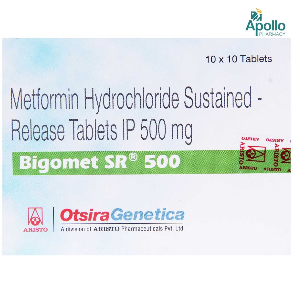 Bigomet SR 500 Tablet | Uses, Side Effects, Price | Apollo Pharmacy