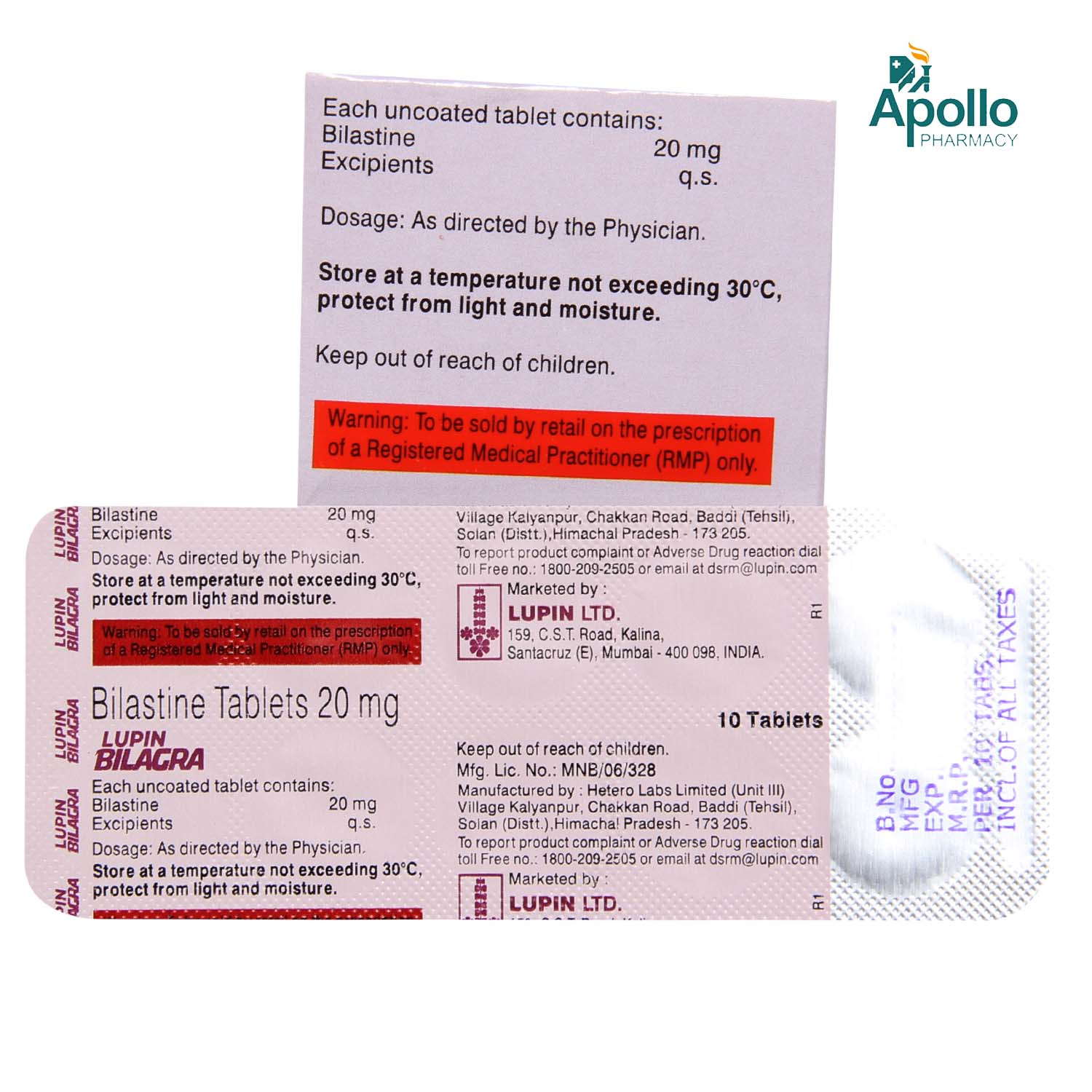 Bilagra Tablet 10's Price, Uses, Side Effects, Composition - Apollo ...