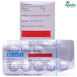 Bilanta 20 Tablet | Uses, Side Effects, Price | Apollo Pharmacy
