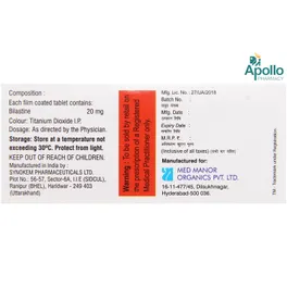 Bilahist Tablet | Uses, Side Effects, Price | Apollo Pharmacy