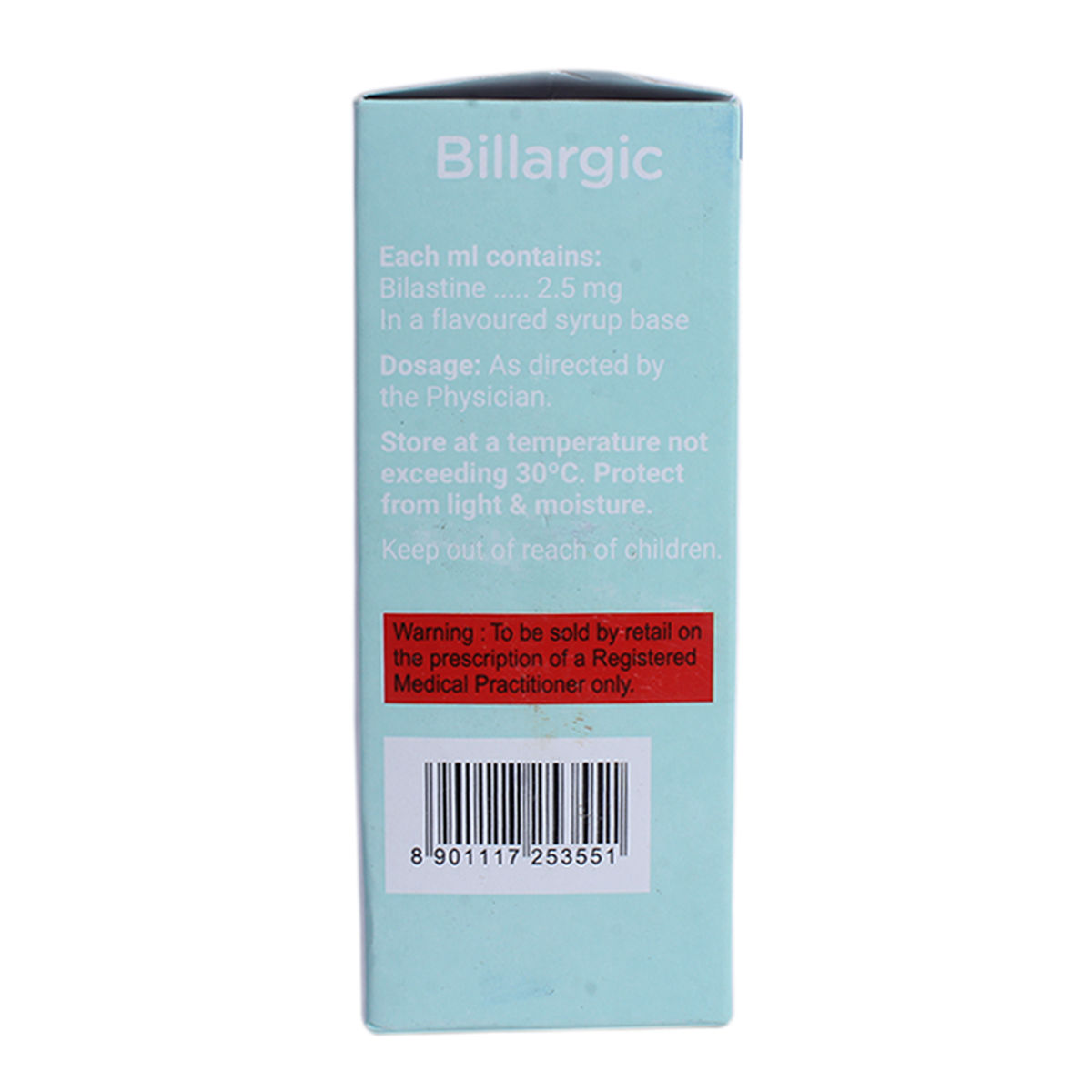 Billargic 2.5mg Strawberry Flav Paed Solution 60ml Price, Uses, Side ...